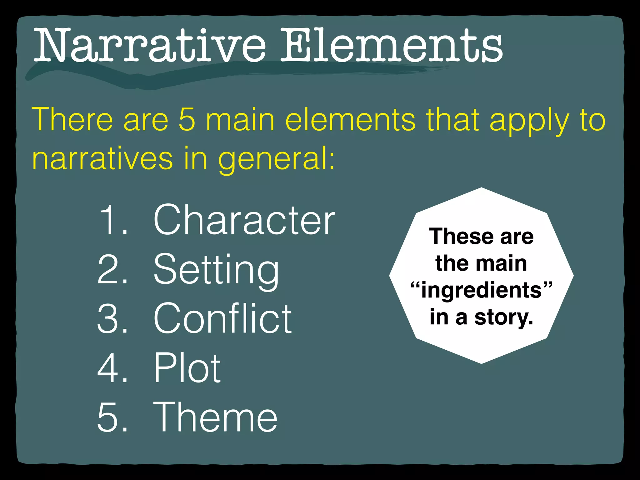 Narrative Elements | PDF