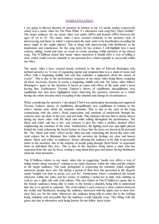 Narrative essay | PDF