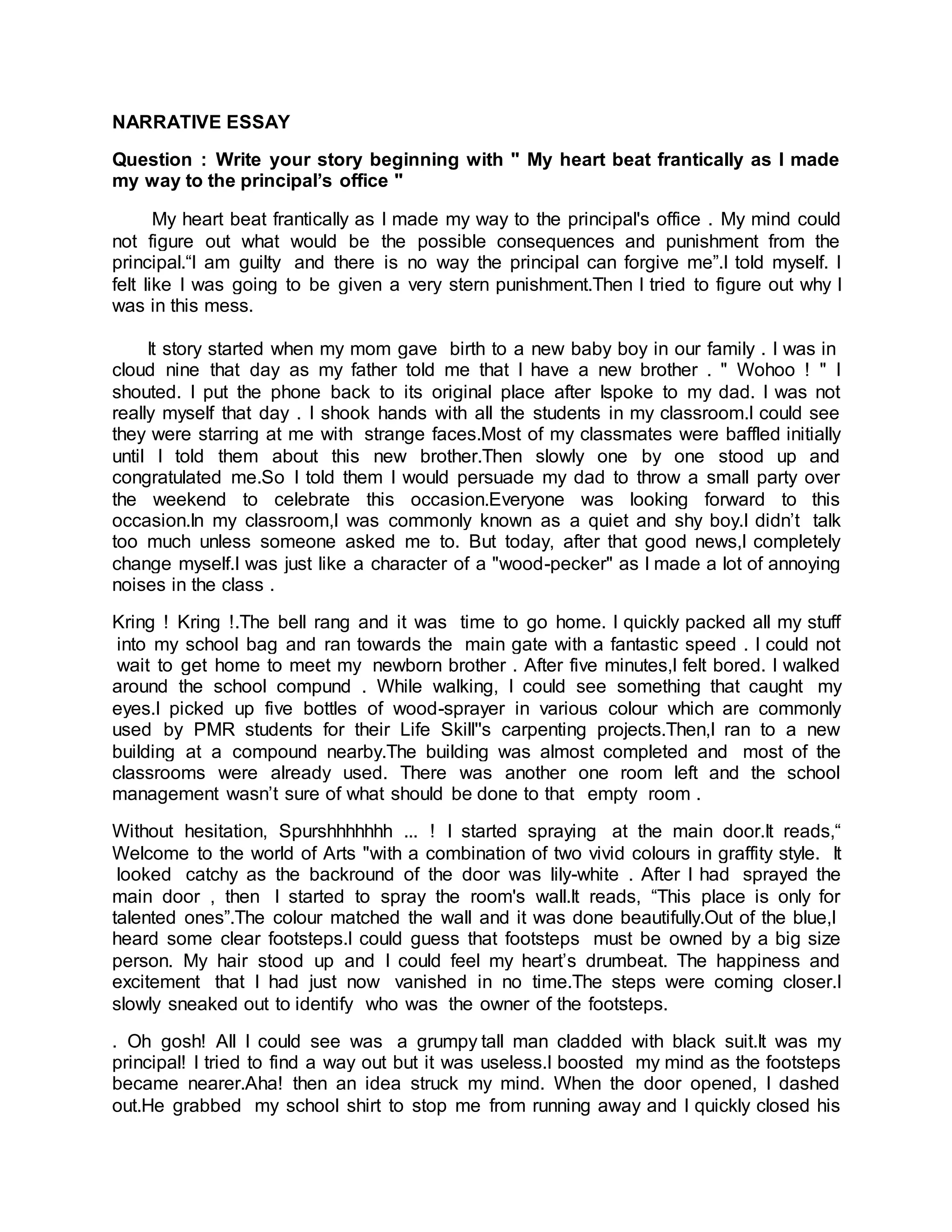 Narrative essay | PDF