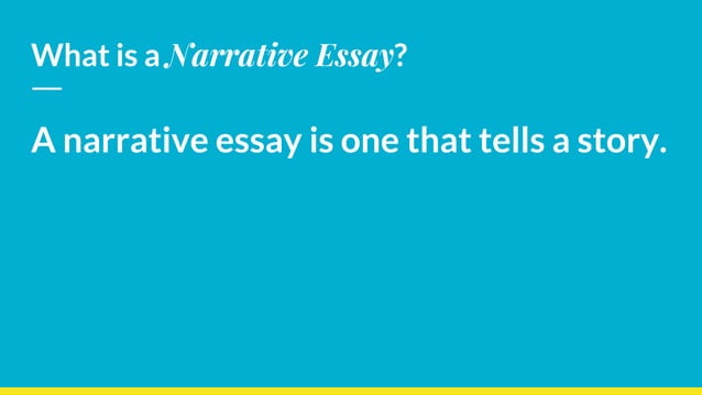 Narrative Essay Outline | PPT