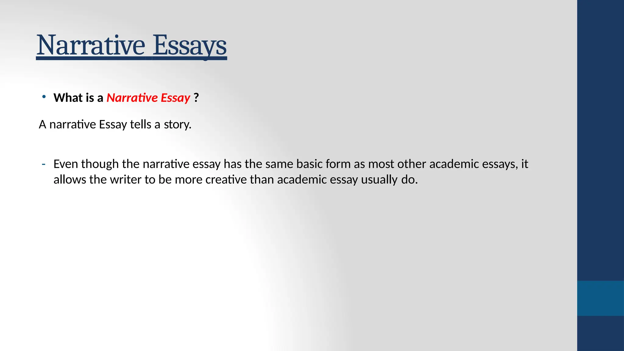 English writing skill NARRATIVE ESSAY.pptx