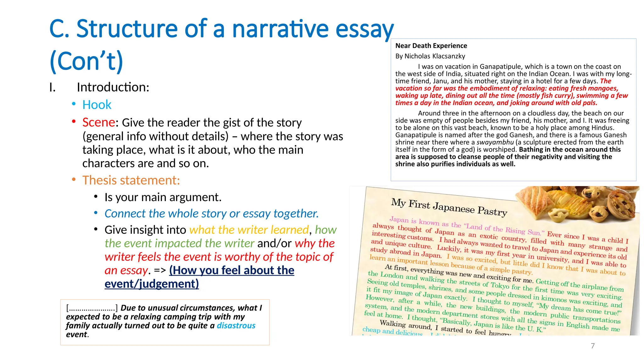 How to Write a Standard Narrative Organization | PPT