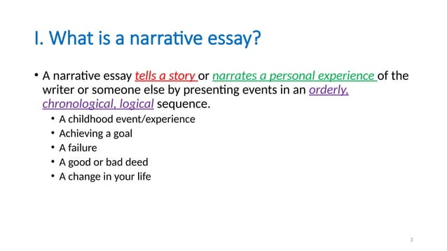 How to Write a Standard Narrative Organization | PPT