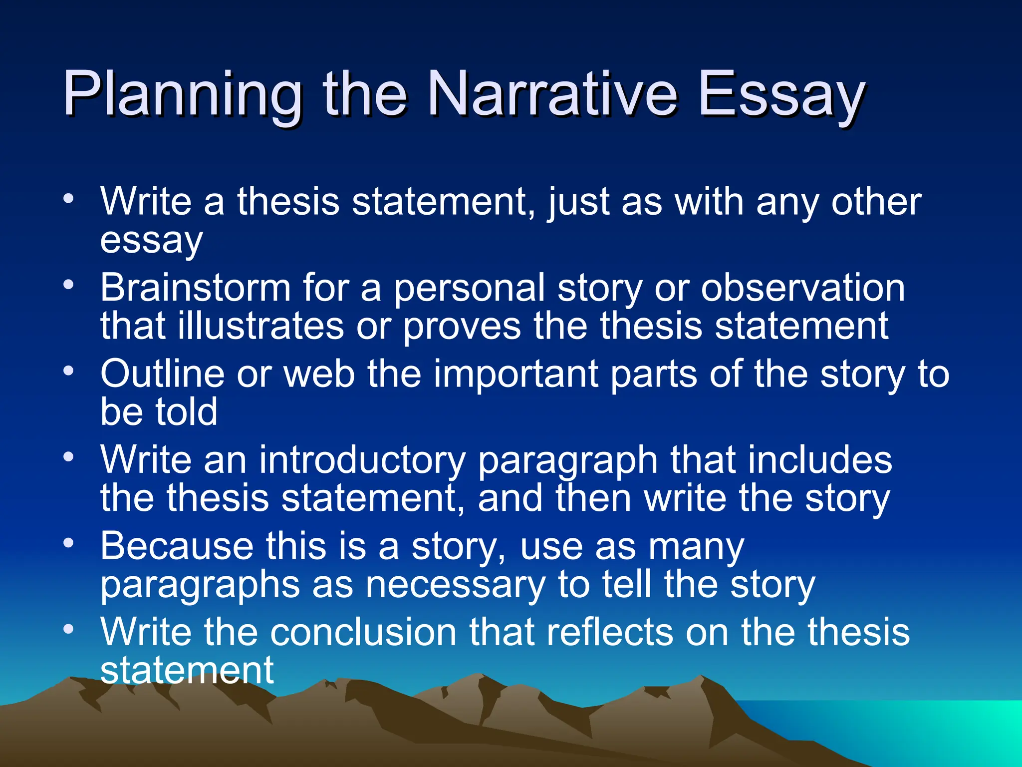 what is a narrative essay and how to write it | PPT