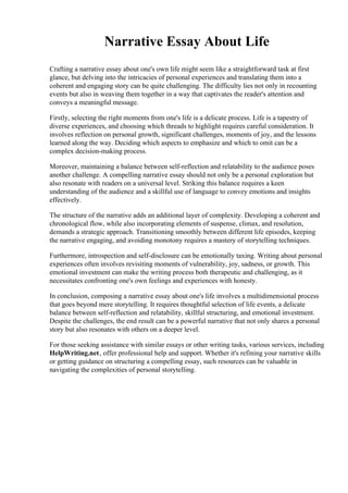 Narrative Essay About Life.pdf