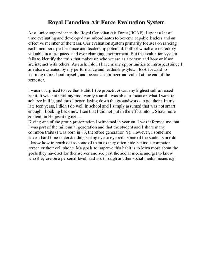 Narrative Essay Example For High School | PDF