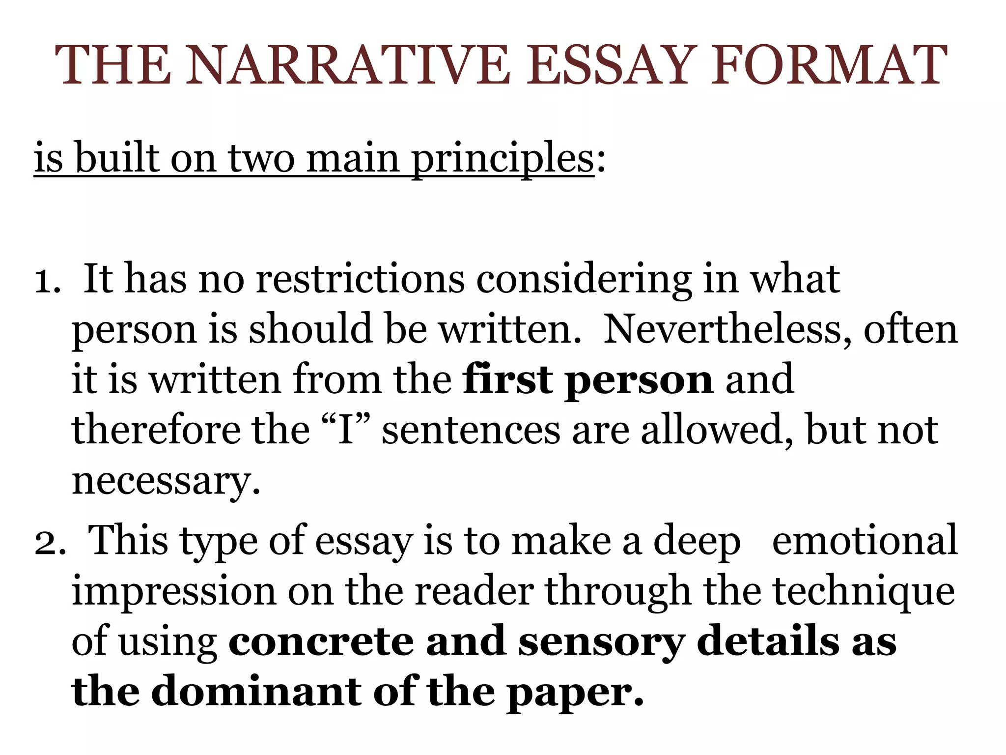 Narrative Essay For Week 3 | PPTX