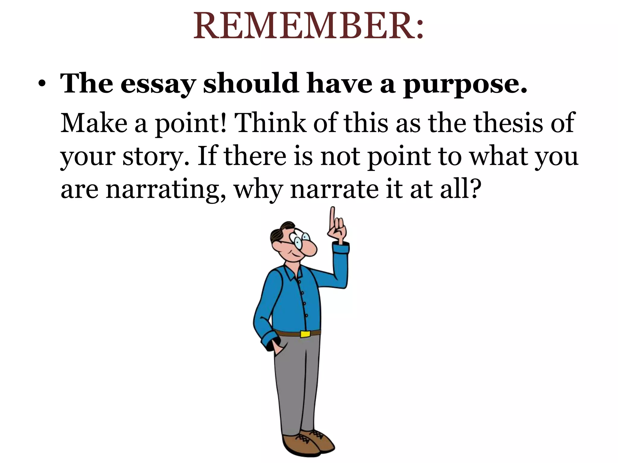 Narrative Essay For Week 3 | PPTX