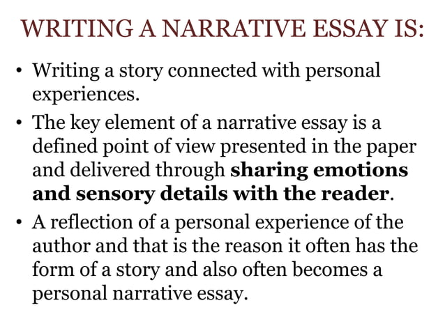 Narrative Essay For Week 3 | PPTX | Screenwriting | Content Production