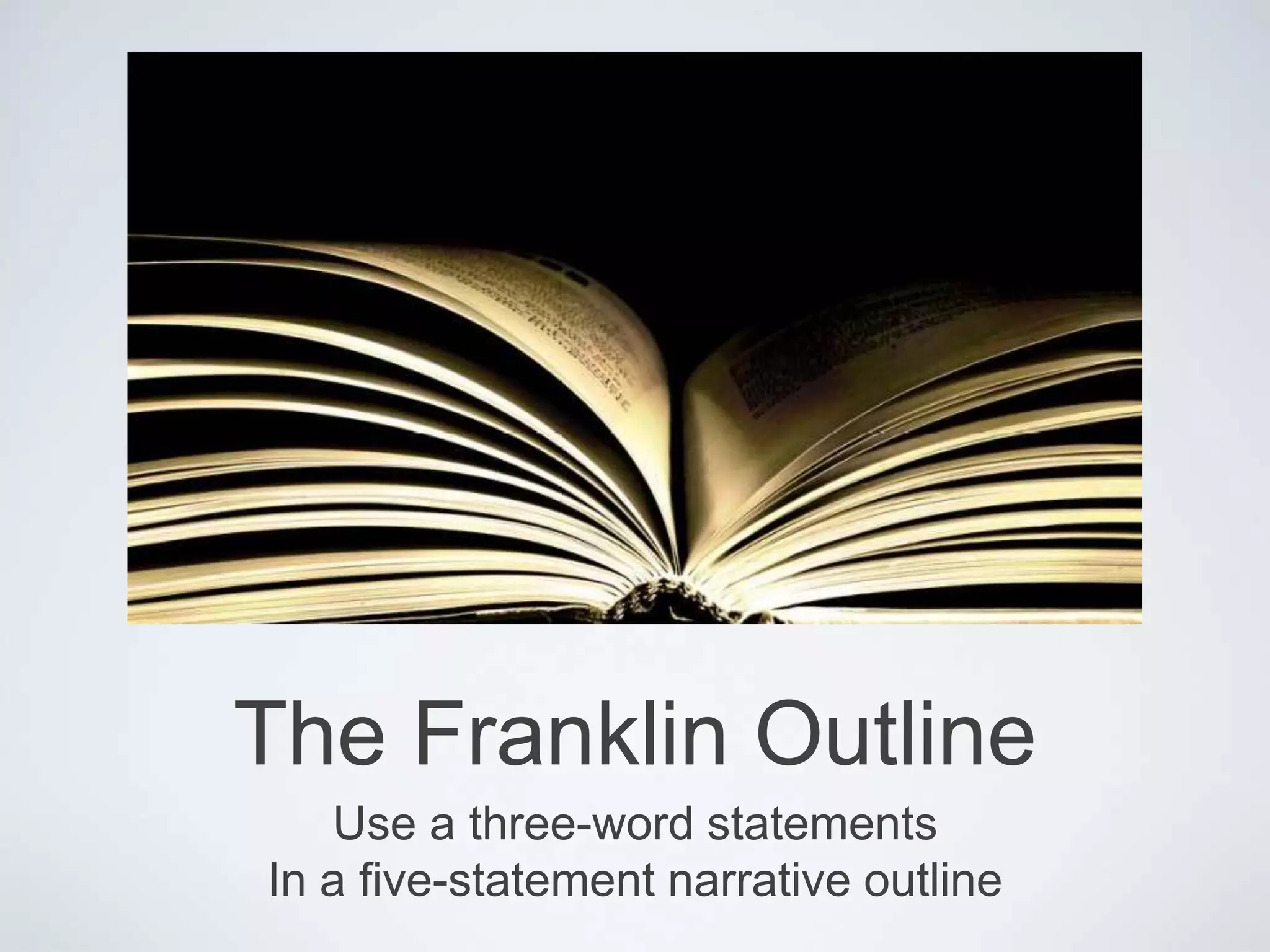 Narrative essay franklin outline | PPTX