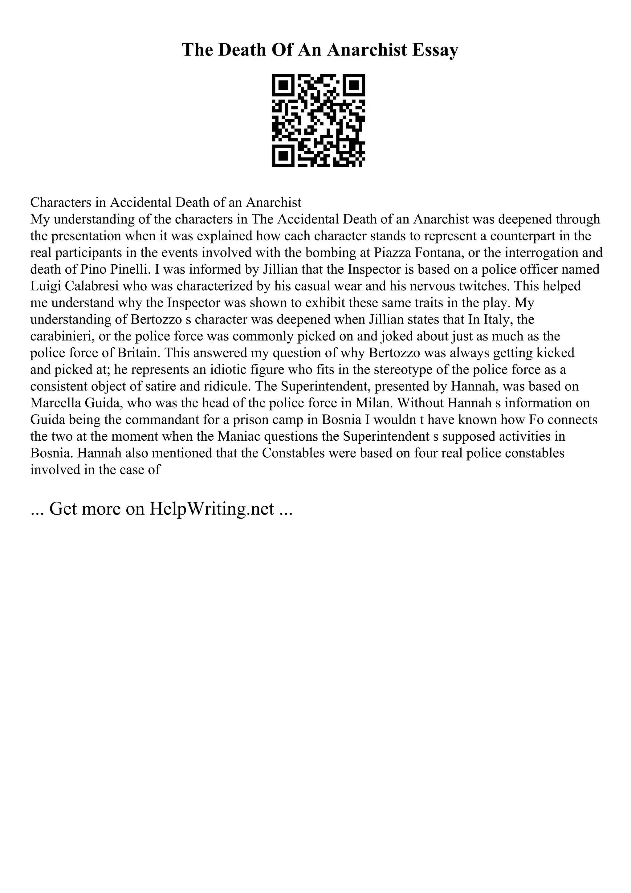 Narrative Essay Mind Map | PDF