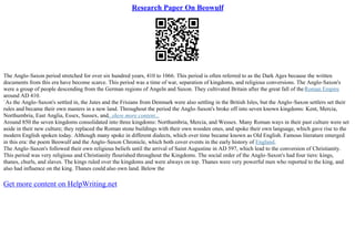 Narrative Essay On Beowulf | PPT