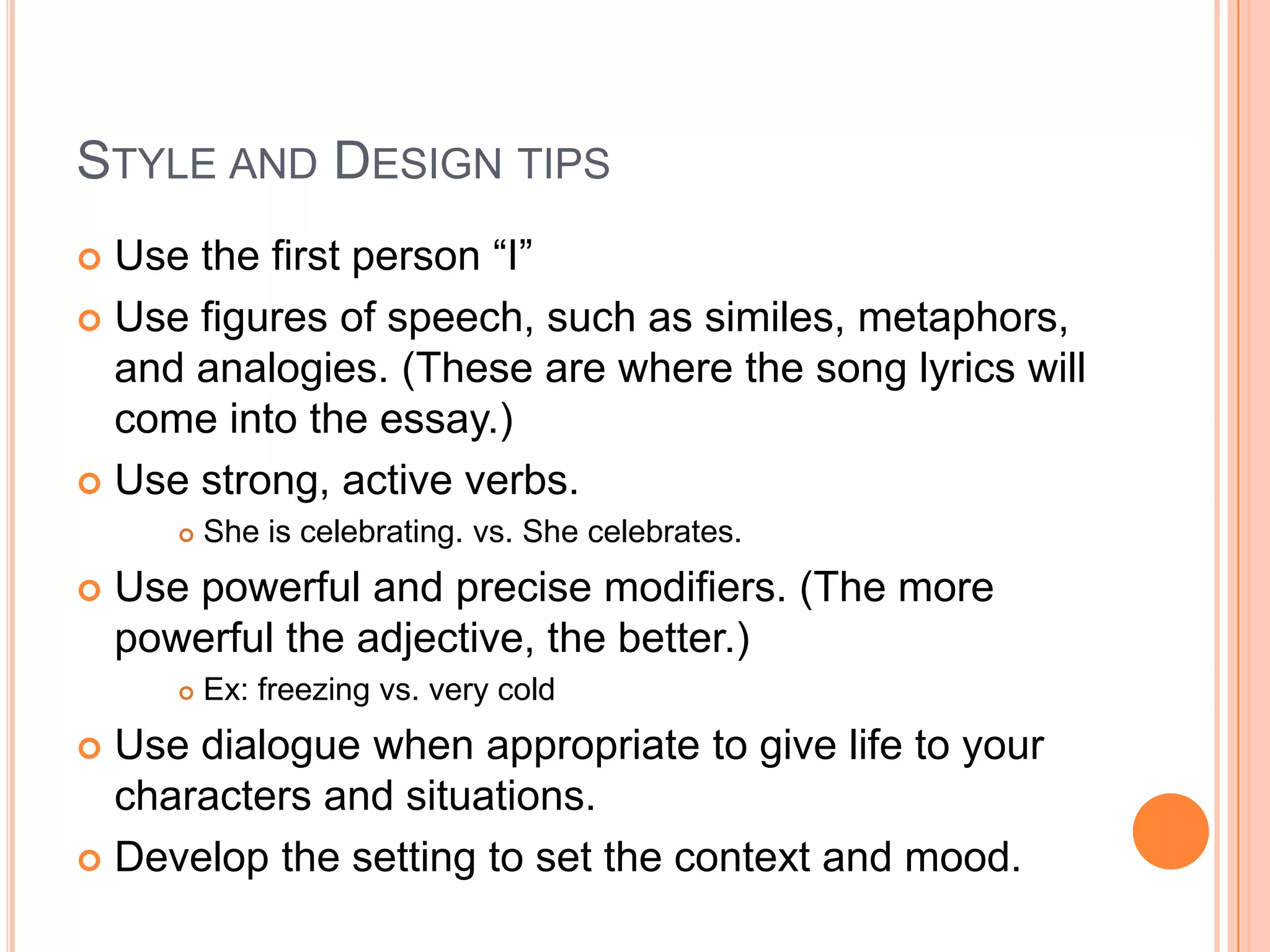 Narrative Essay Presentation | PPTX