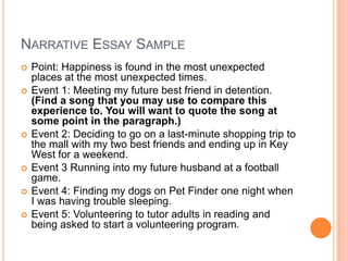 Narrative Essay Presentation | PPTX