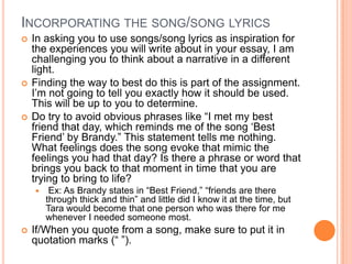 Narrative Essay Presentation | PPTX