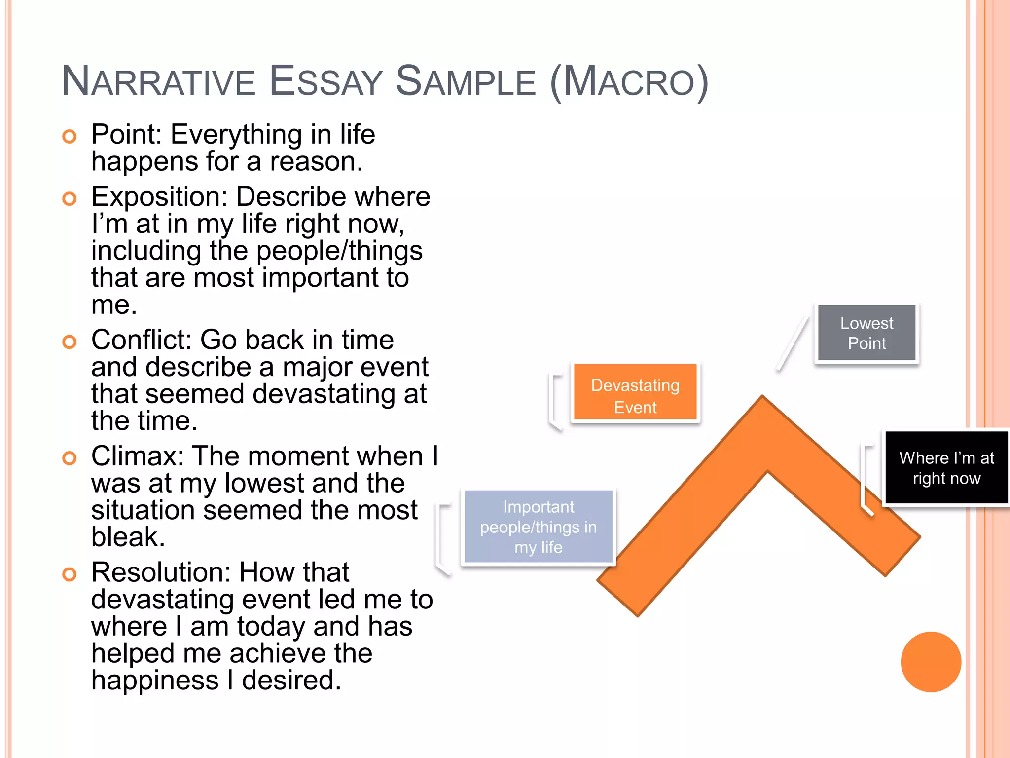 Narrative essay presentation II | PPTX
