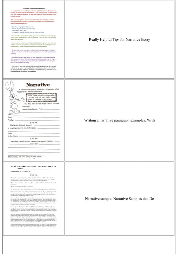 Narrative Essay Prompts College | PDF