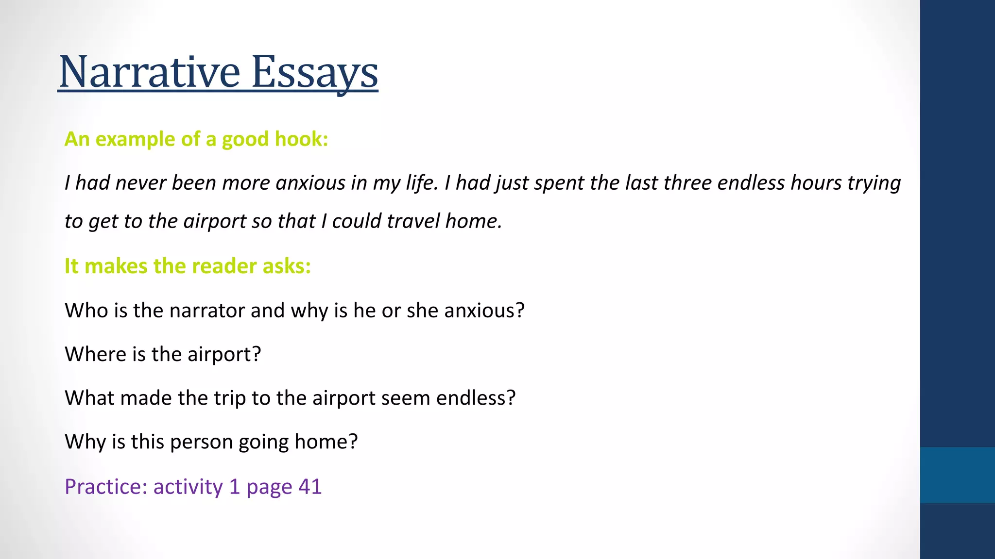 Narrative essays | PPTX