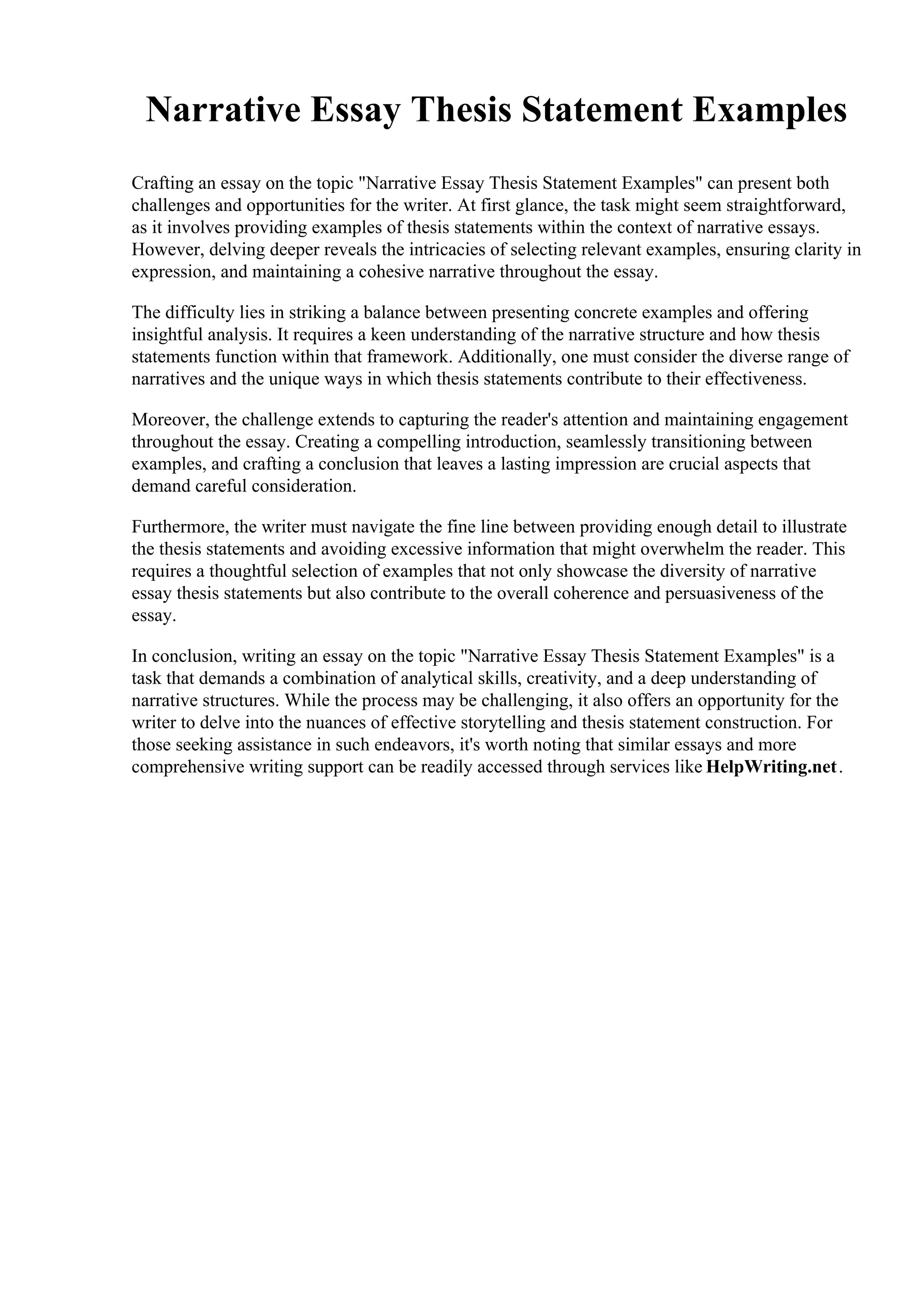 Narrative Essay Thesis Statement Examples.pdf