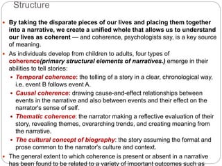 Narrative identity - 2.0 | PPTX