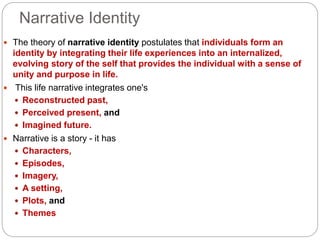 Narrative identity part 1 introduction | PPTX