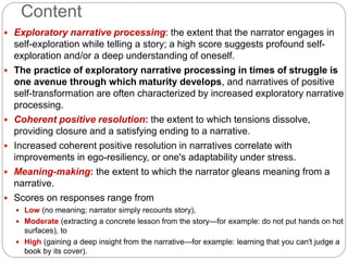 Narrative identity part 2 | PPTX