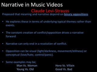 Narrative in Music Videos | PPTX
