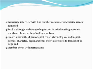 Narrative inquiry | PPT