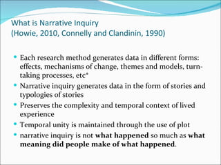 Narrative inquiry | PPT