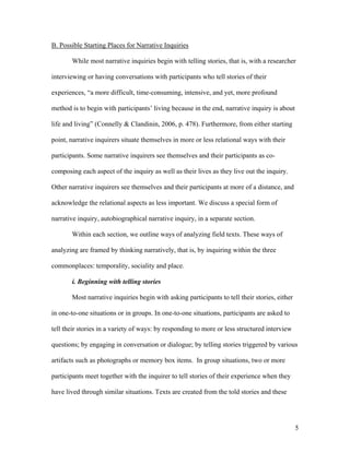 Narrative inquiry | PDF