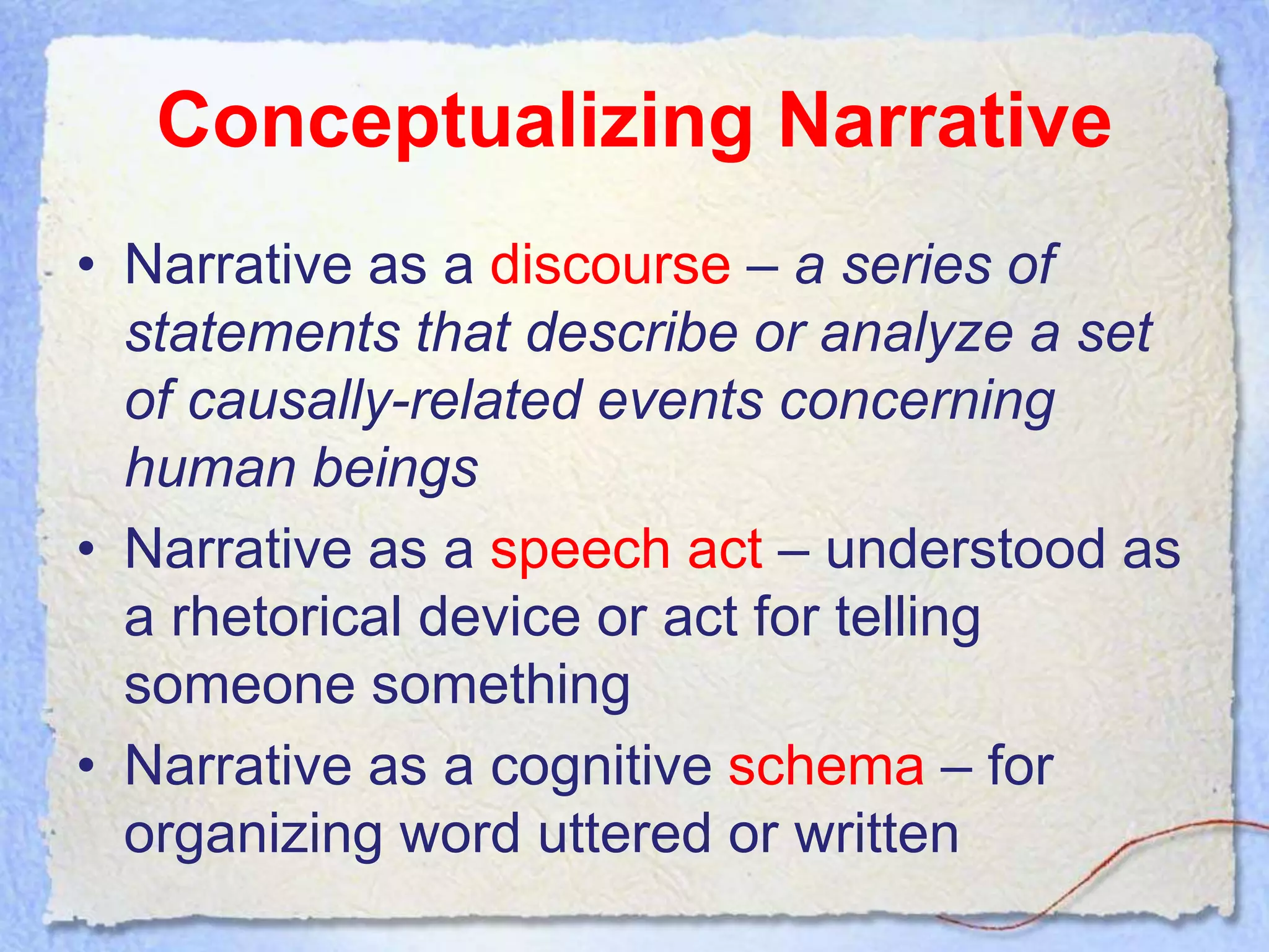 Narrative inquiry & research | PPTX
