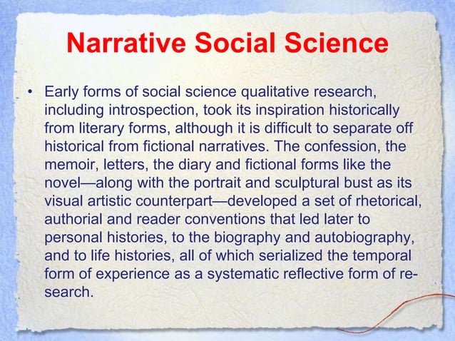 Narrative inquiry & research | PPTX
