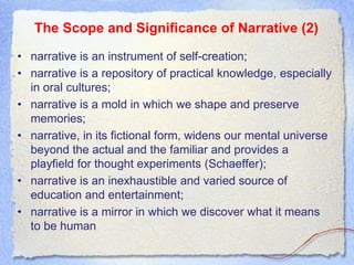 Narrative inquiry & research | PPTX
