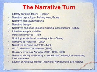 Narrative inquiry & research | PPTX
