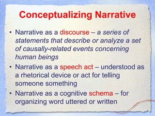 Narrative inquiry & research | PPTX