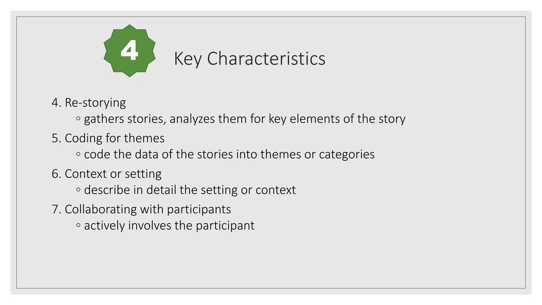 Narrative Inquiry Research Design Slideshows | PPTX