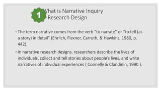 Narrative Inquiry Research Design Slideshows | PPTX