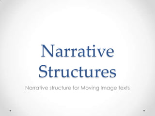 An introduction to Narrative conventions (MS1) | PPTX