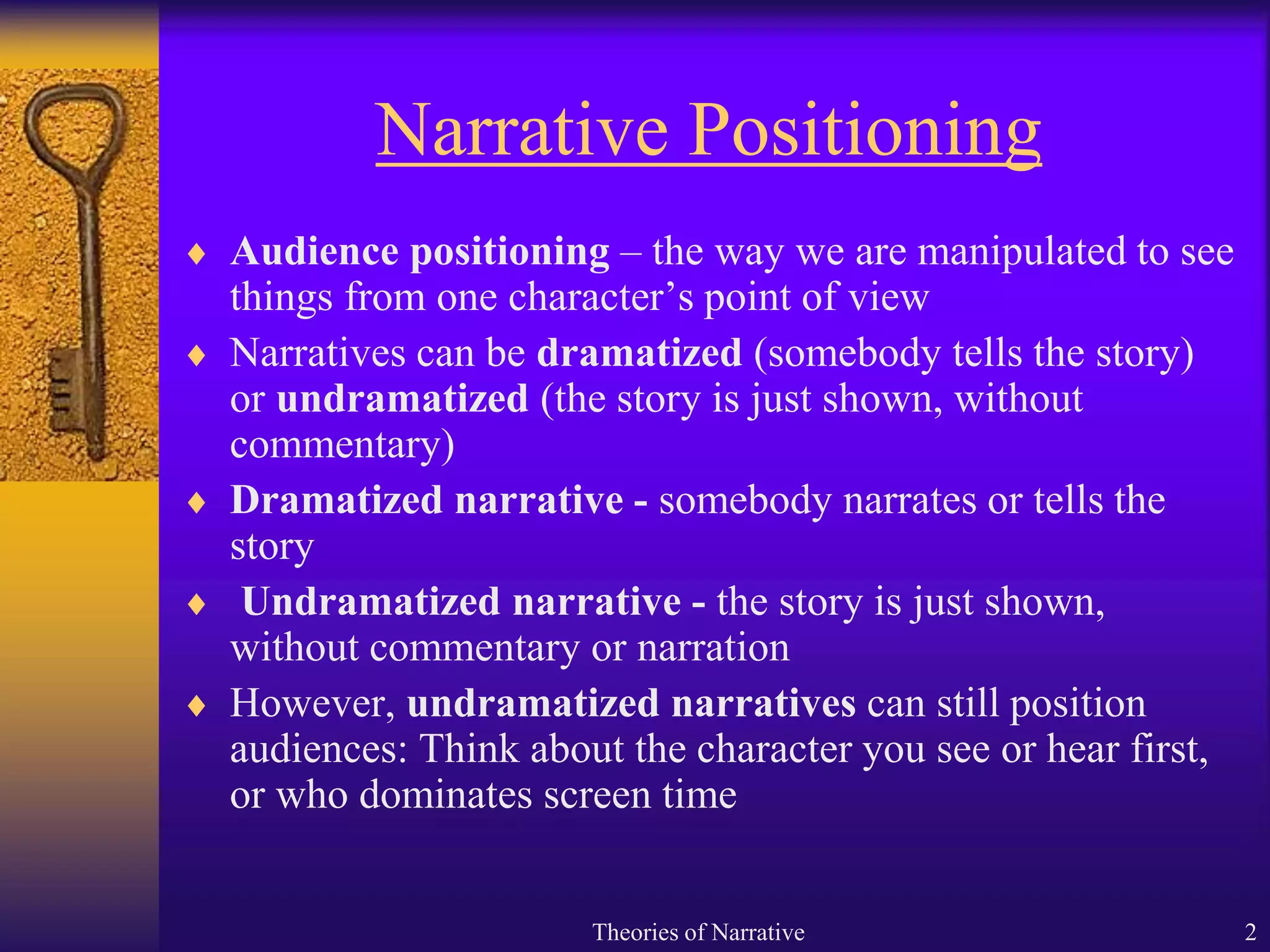 Narrative introduction - GCSE Film | PPTX