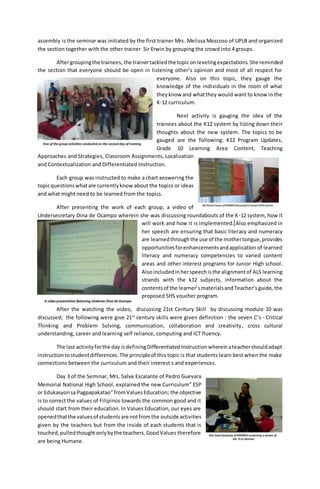 Narrative k 12 Seminar | DOCX