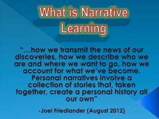 Narrative learningtheory group6 | PPTX | Education