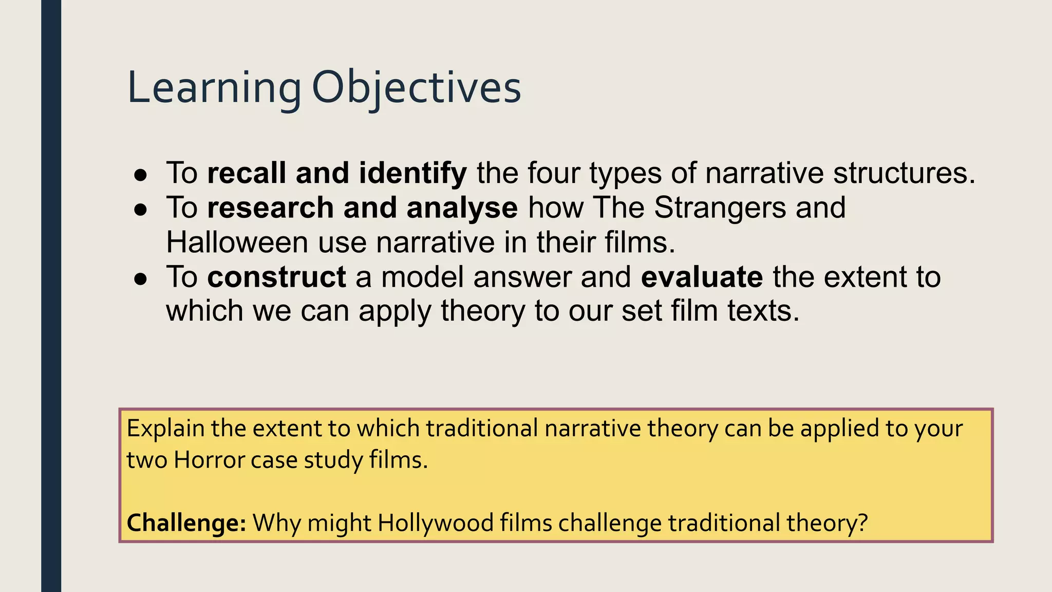 Narrative lesson 2 btec 12 final | PPTX