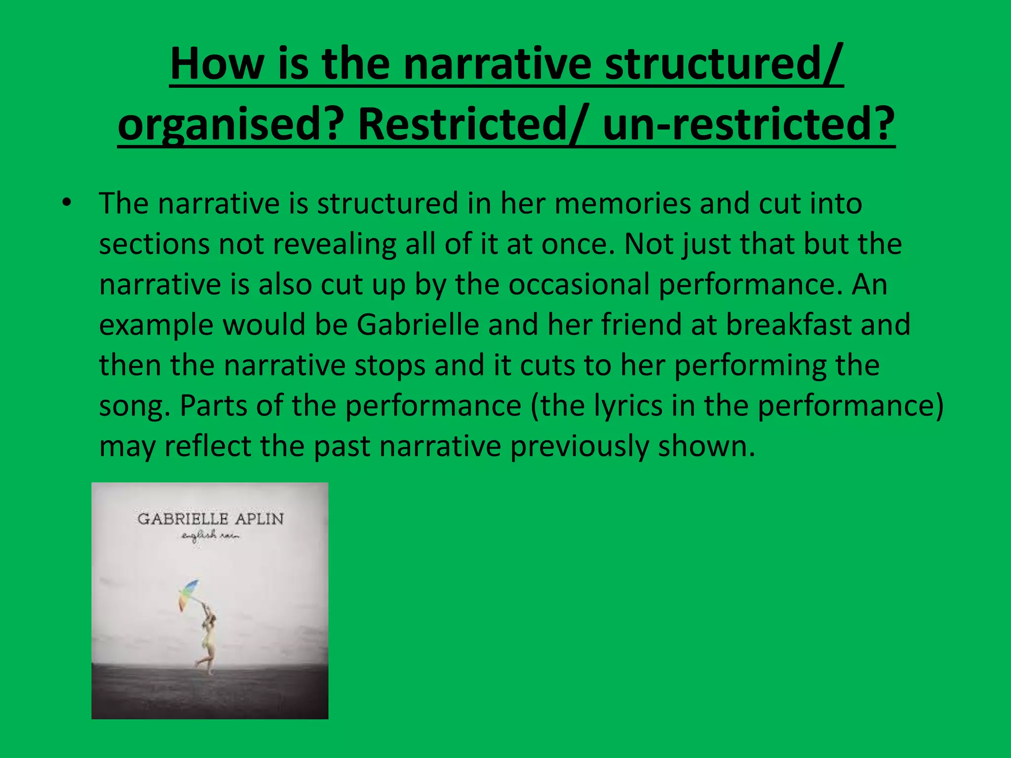 Narrative Music Videos | PPT