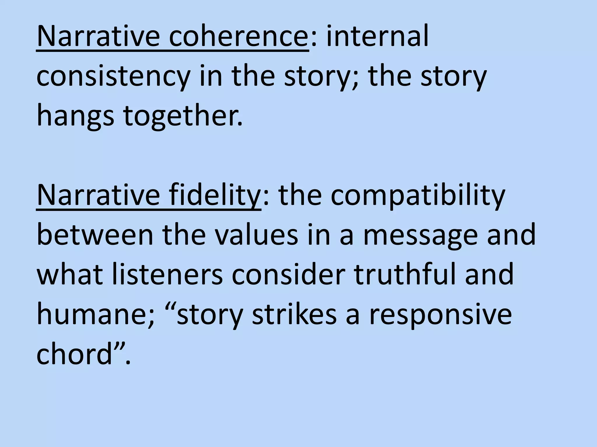 Narrative paradigm | PPTX