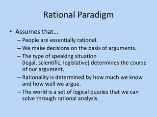 Narrative paradigm | PPTX