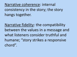 Narrative paradigm | PPTX