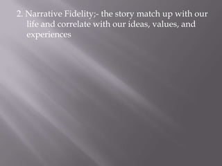 Narrative paradigm | PPTX