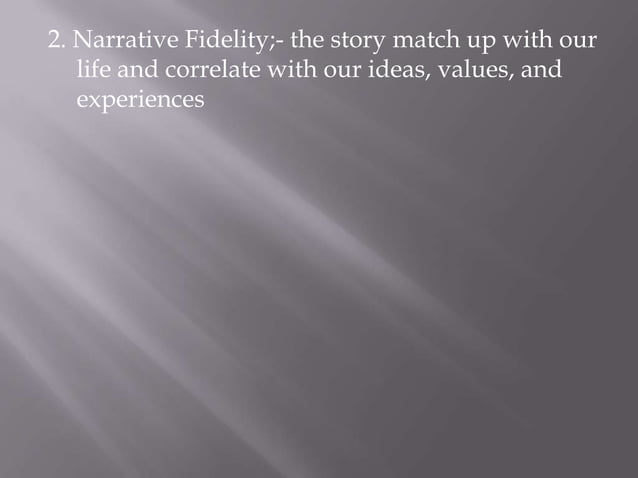 Narrative paradigm | PPTX