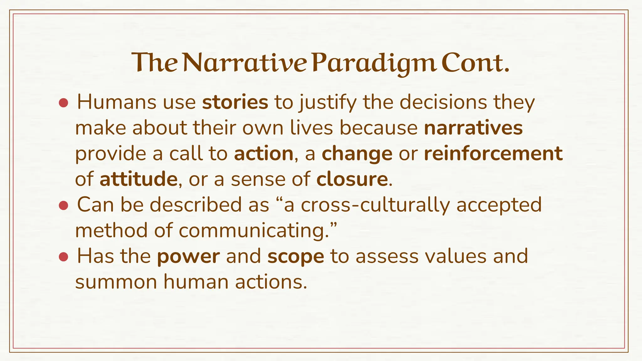 Narrative Paradigmmmmmmmmmmmmmmmmmmmmmmm | PPTX