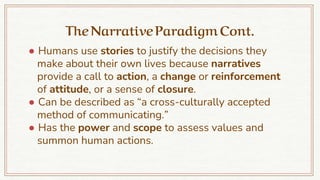 Narrative Paradigmmmmmmmmmmmmmmmmmmmmmmm | PPTX